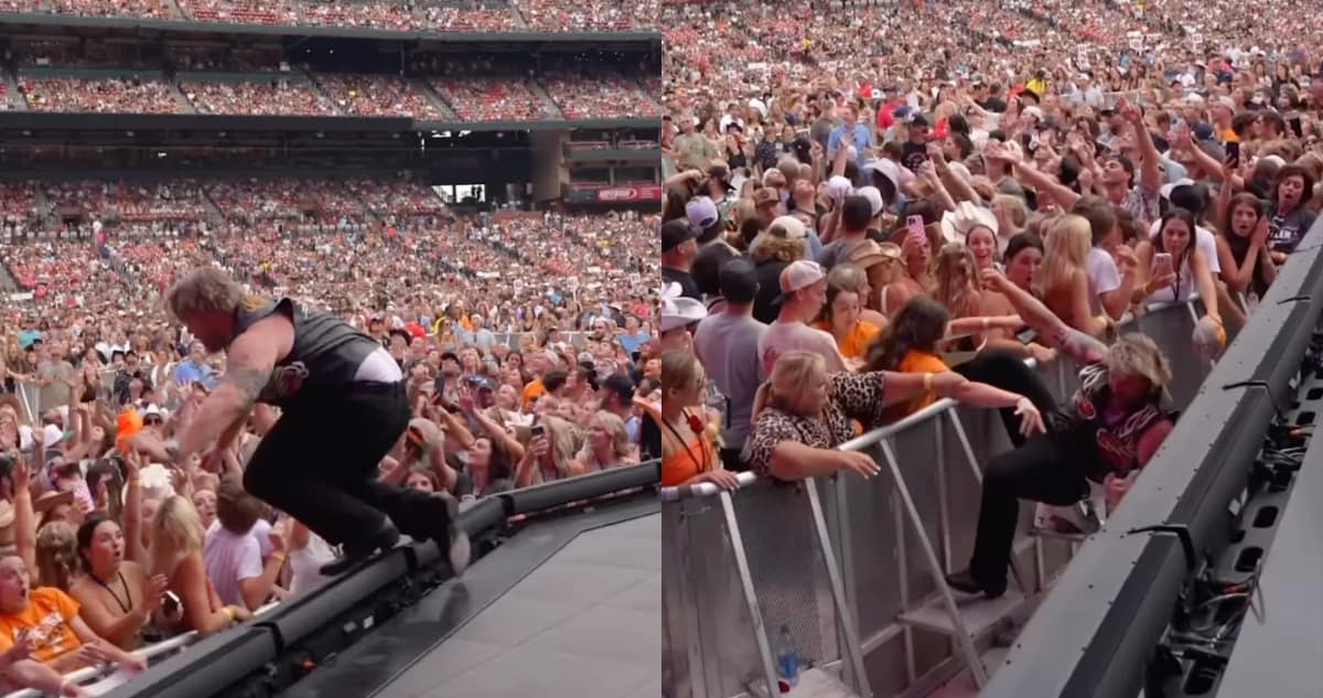 WATCH: ERNEST Makes Epic Recovery After Falling Off Stage During ...