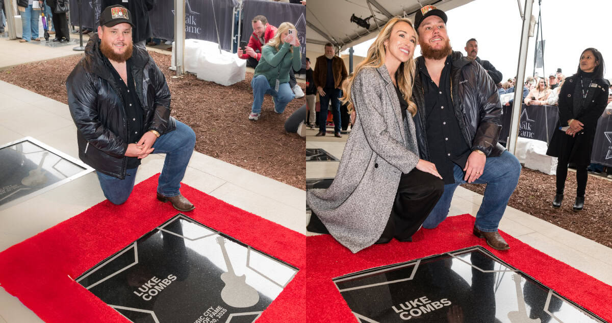 Luke Combs Celebrates "Unbelievable" Moment with Star on Music City ...