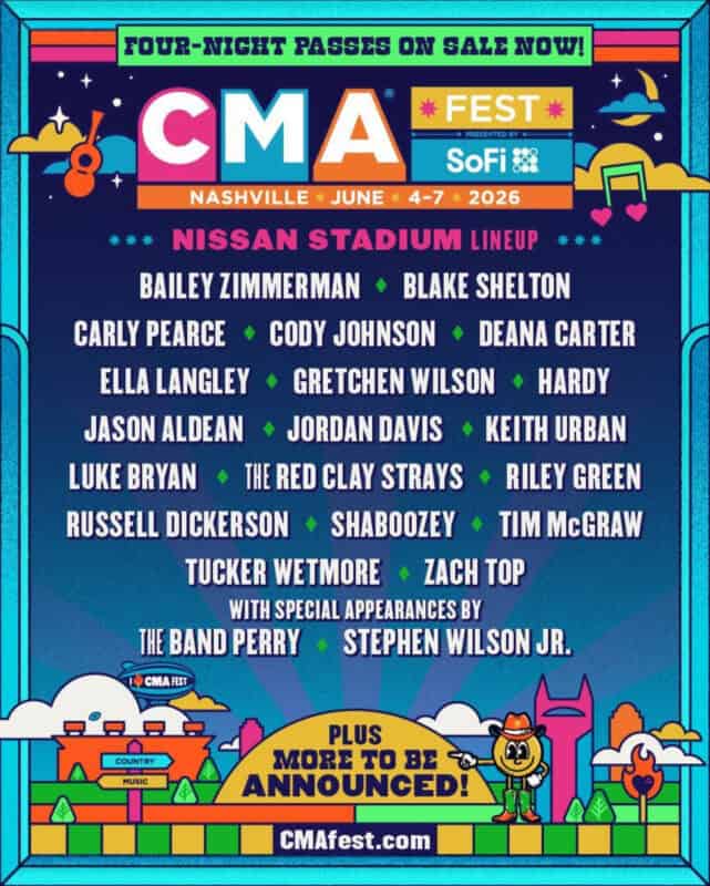 CMA Fest 2026: Cody Johnson, Ella Langley, Riley Green, Bailey ...